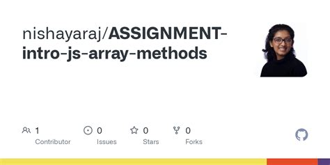 Github Nishayarajassignment Intro Js Array Methods