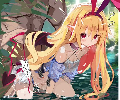 Rule 34 Bending Over Bikini Top Bottomless Clothed Sex Disgaea Disgaea 1 Flonne Flonne Fallen