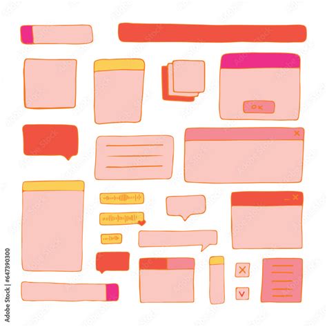 Dialog Boxes Old Retro Pc Elements User Interface Operating System Windows Icons In Trendy