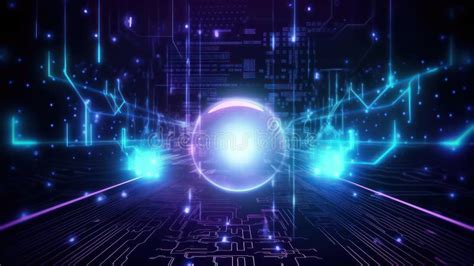 Abstract Technology Background With Code Fractal Stock Illustration Illustration Of