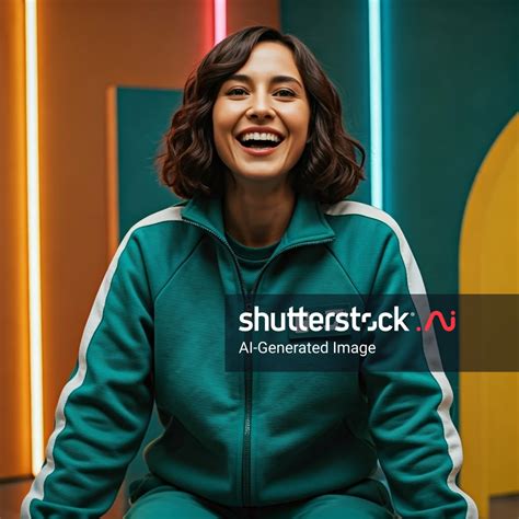 Woman Squid Game Suit Happy Ai Generated Image 2563317711 Shutterstock