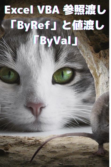 Excel Vba 参照渡し「byref」と値渡し「byval」 参照 ピボットテーブル 解説