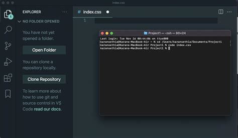 Solved How To Create A File In Vs Code Via Terminal On Mac Inside A