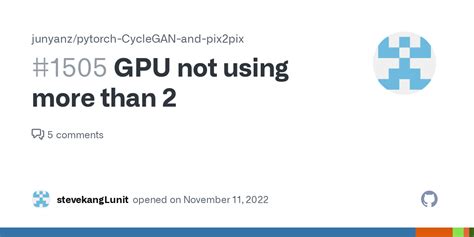 gpu not using more than 2 · issue 1505 · junyanz pytorch cyclegan and