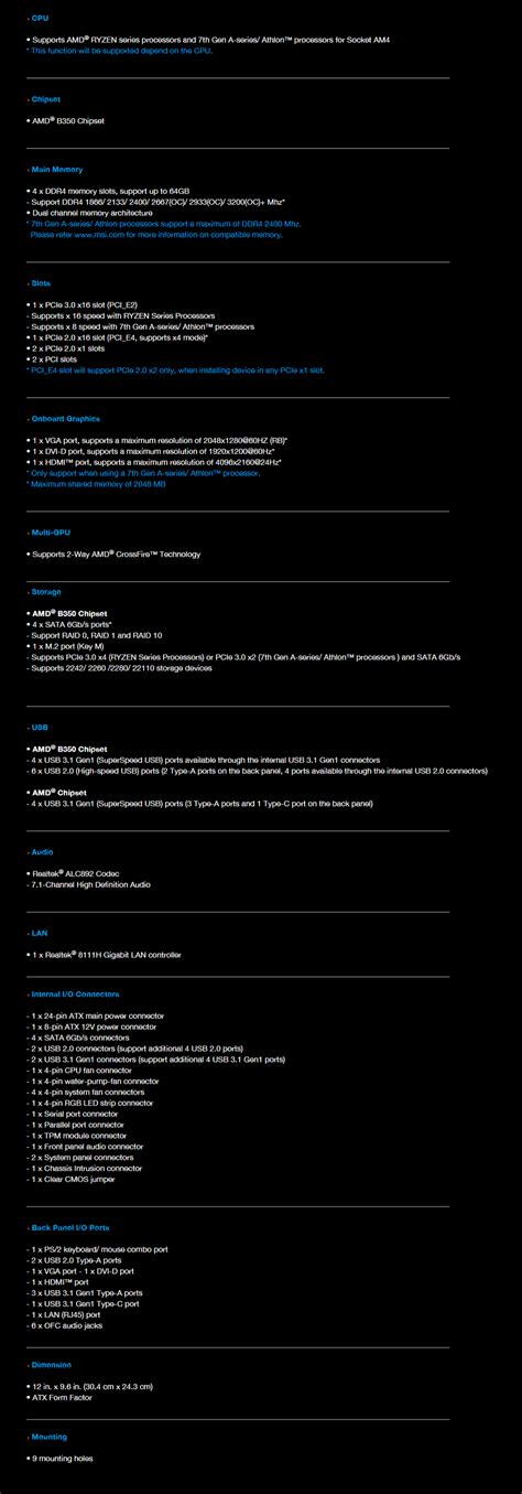 Msi B350 Pc Mate Am4 Amd B350 Atx Motherboard 911 7a34 014 Buy Best Price In Uae Dubai Abu