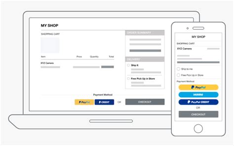 Shopping Cart Smart Payment Buttons Paypal Hd Png Download Kindpng