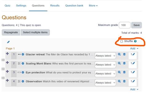 Moodle Tips Shuffling Quiz Questions And Answers In Moodle Quiz Lms Daily