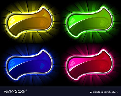 Chrome Web Design Elements Royalty Free Vector Image