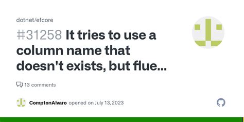 It Tries To Use A Column Name That Doesnt Exists But Fluent Api Is Correctly Configure · Issue