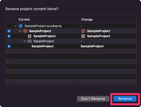 【xcode swift】プロジェクト名を変える手順を徹底解説 ios docs