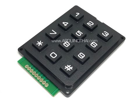 4x3 matrix keypad module สวิตช์ปุ่มกดแบบ matrix 4x3 สต็อกไทยส่งไว ขาย arduino เซนเซอร์ และ