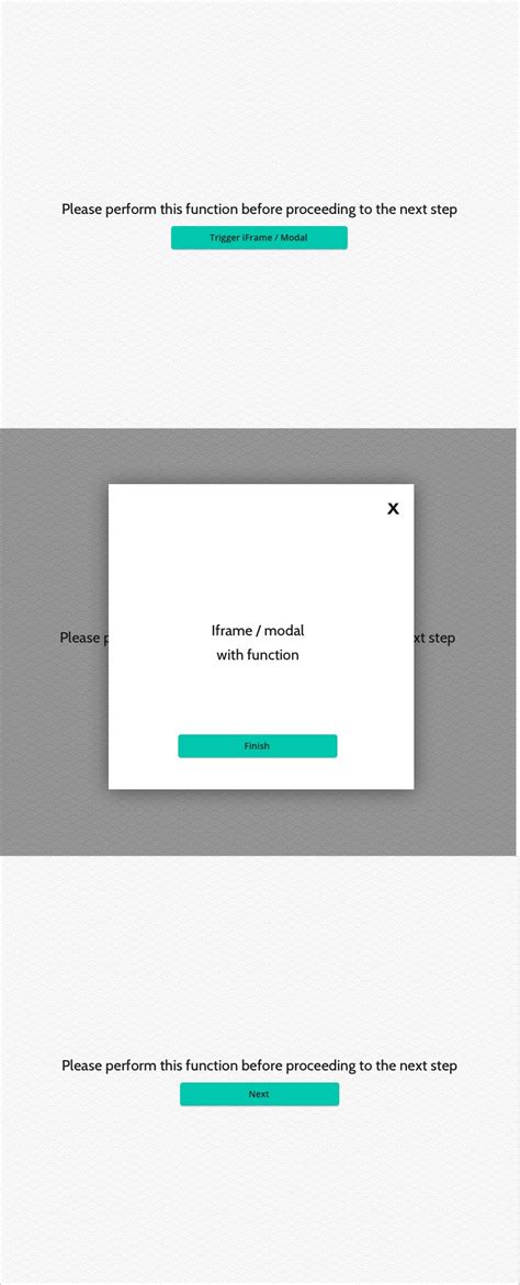 What Screen Should Show After Closing An Iframe Modal User Experience Stack Exchange