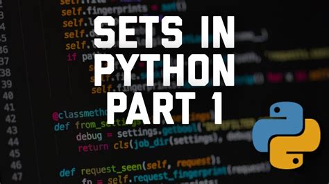 Sets In Python Add Set In Len List Copy Clear Part Series A YouTube