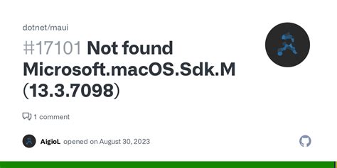 Not Found Microsoftmacossdkmsix64 1337098 · Issue 17101