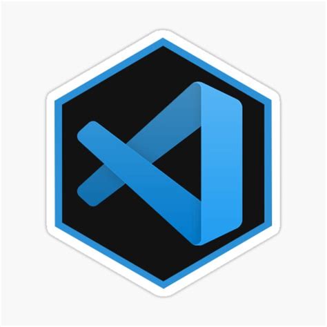 Vs Code Hexagon Sticker For Sale By Jfksstickers Redbubble