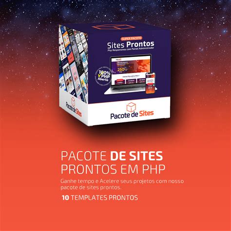 pacote de sites prontos php diversos segmentos reidoscript