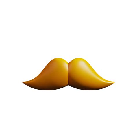 mustache 3d rendering icon illustration 28856800 png