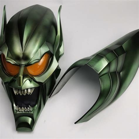 Green Goblin Cosplay Mask Etsy