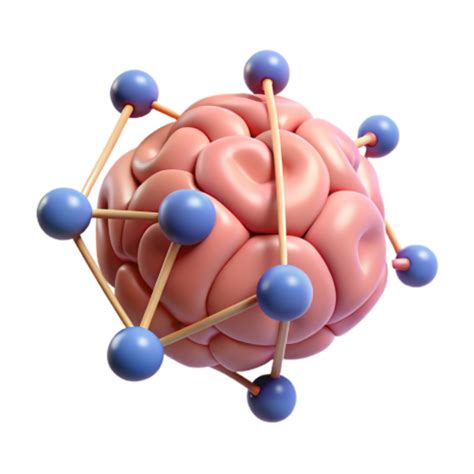 Serene Minimalist Brain Network Connections Neural Pathways Cognitive Function High Quality