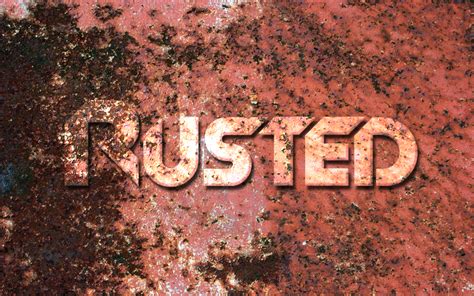 Create A Grungy Rusted Metal Text Effect In Photoshop TutorialChip