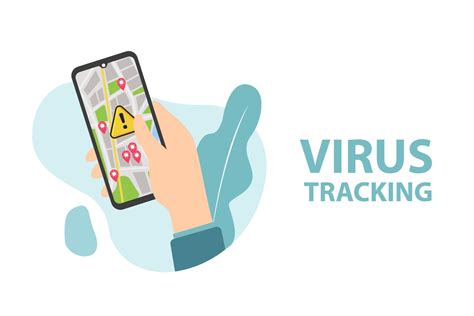 Illustration Of Hand Holding A Smartphone And Opening A Location