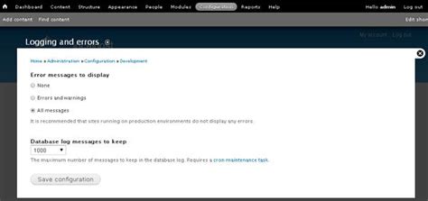 drupal 错误处理