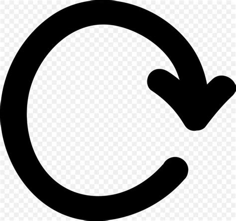 Repeat Hand Drawn Circular Arrow Symbol