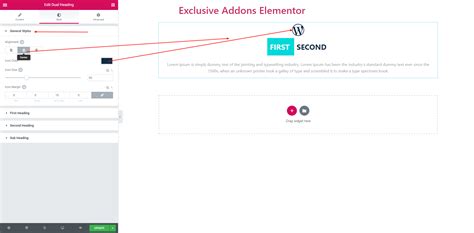 How To Configure And Style Dual Heading Widget With Elementor Exclusive