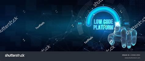 Low Code Software Development Platform Technology Stock Illustration
