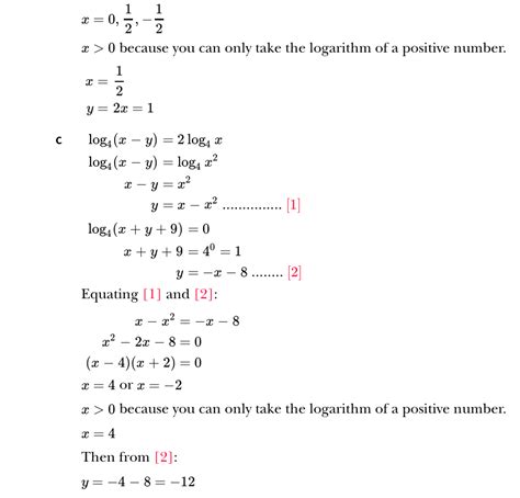 P Logarithms Exercise Solutions Maths With David