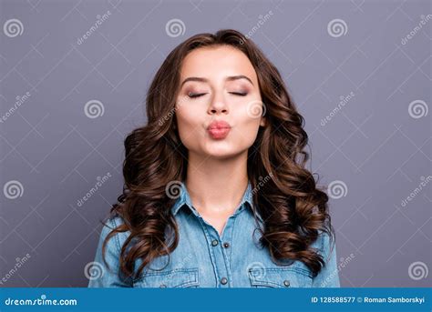 Portrait Of Stylish Nice Cute Adorable Lovely Attractive Girl Wi Stock Image Image Of Coquette