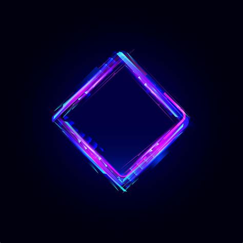 Abstract Rhombus Futuristic Glitch Frame Colorful Light Effect 16537541 Vector Art At Vecteezy