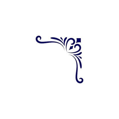 Premium Vector Corner Vector In Dark Blue Illustration