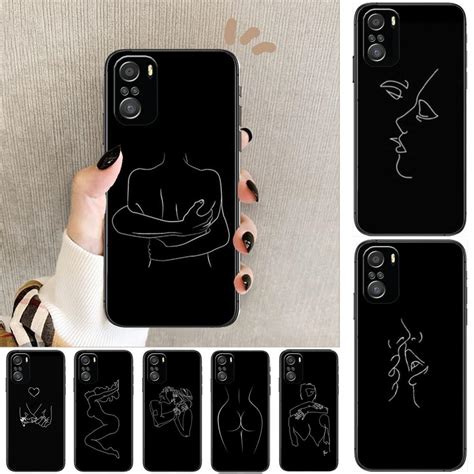 Simple Kiss Rose Sex Girl Body Phone Case For Xiaomi Redmi 11 Lite Pro