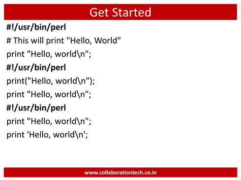 Introduction To Perl Programming Ppt
