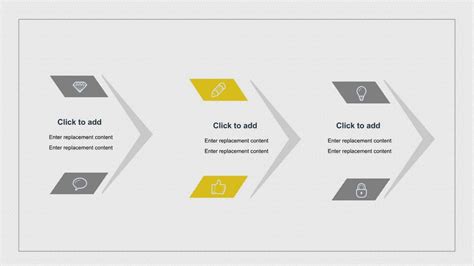 Series Of Arrow Process Diagram With Different Icons On Them Google Slides Theme And Powerpoint