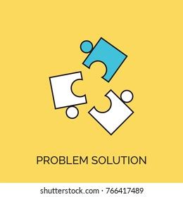 Problem Solution Icon Stock Vector Royalty Free