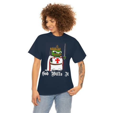 Crusader Pepe God Wills It Tee 4libertyshop