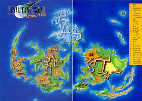 Ff Vii Map Final Fantasy Final Fantasy Vii Final Fantasy Vi