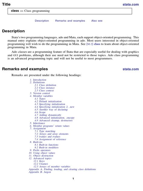 Pclass Pdf Class Computer Programming Bracket