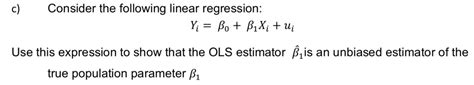 solved explain answer please consider the following linear regression