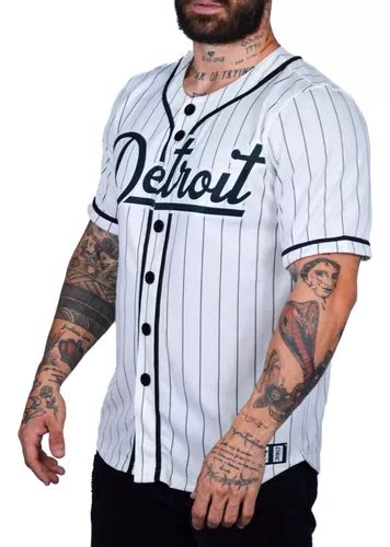 Camisa Baseball Jersey Detroit Jrkt Sports Ultra Dry Premium