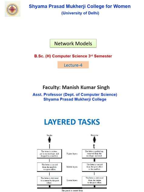 Lecture 4 Network Models I Pdf Osi Model Computer Network