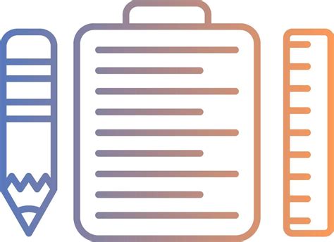 Clipboard Line Gradient Icon 37807239 Vector Art At Vecteezy
