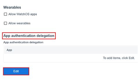Setting Up An Authentication Delegate