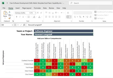 Software Development Skills Matrix Upleashed
