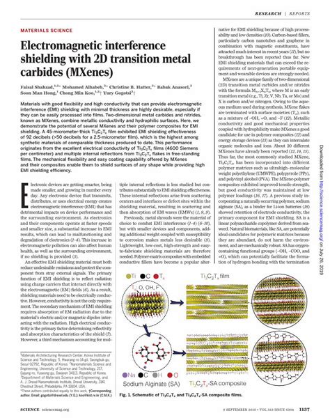 Pdf Materials Science Electromagnetic Interference Shielding