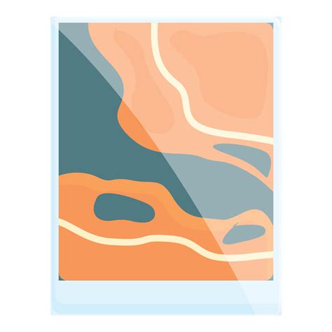 Hiking Map Icon Cartoon Style 14360187 Vector Art At Vecteezy