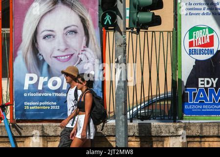 8222022 Elections In Italy Electoral Campaign Of Giorgia Meloni
