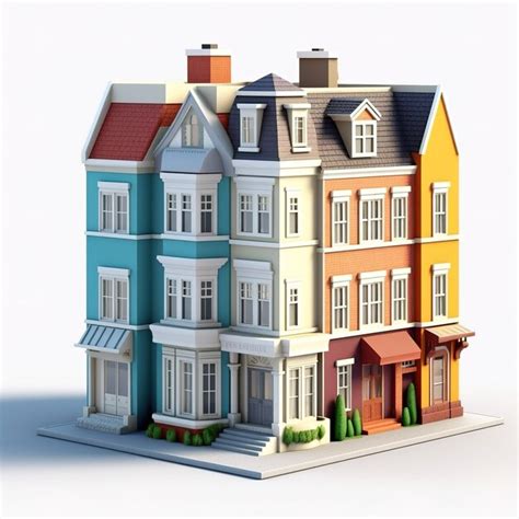 Premium Ai Image A Model Of A Building